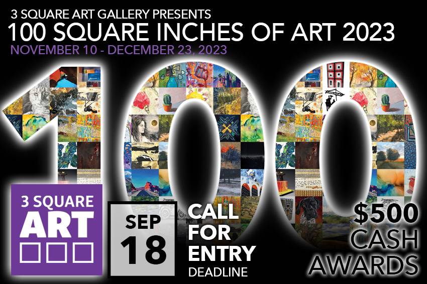 Call for Entries for 100 Square Inches of Art